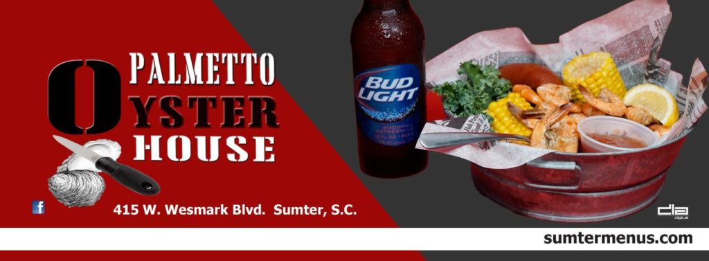 Palmetto Oyster House – Carolina Menus